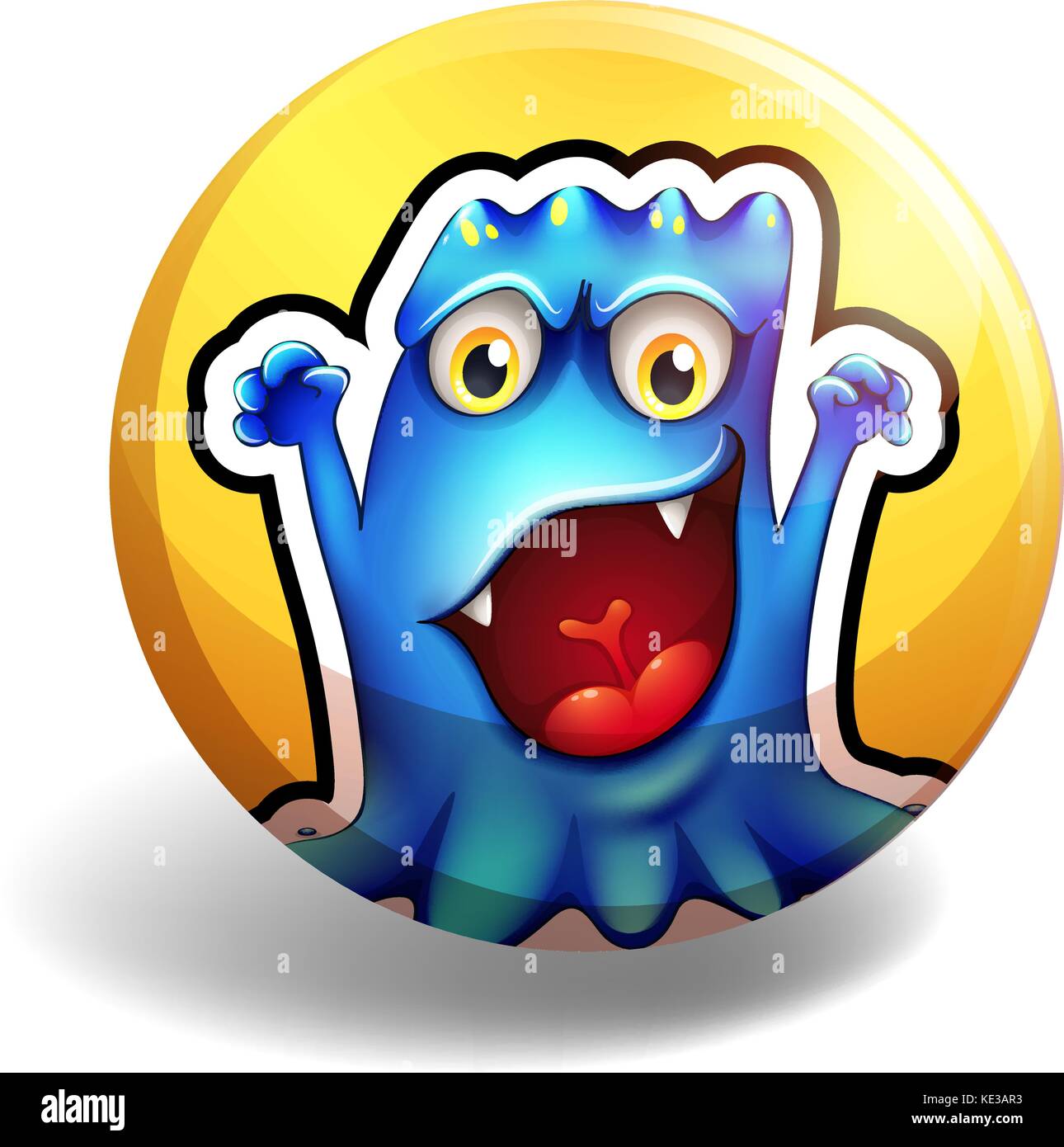 Yellow scream Stock Vector Images - Alamy