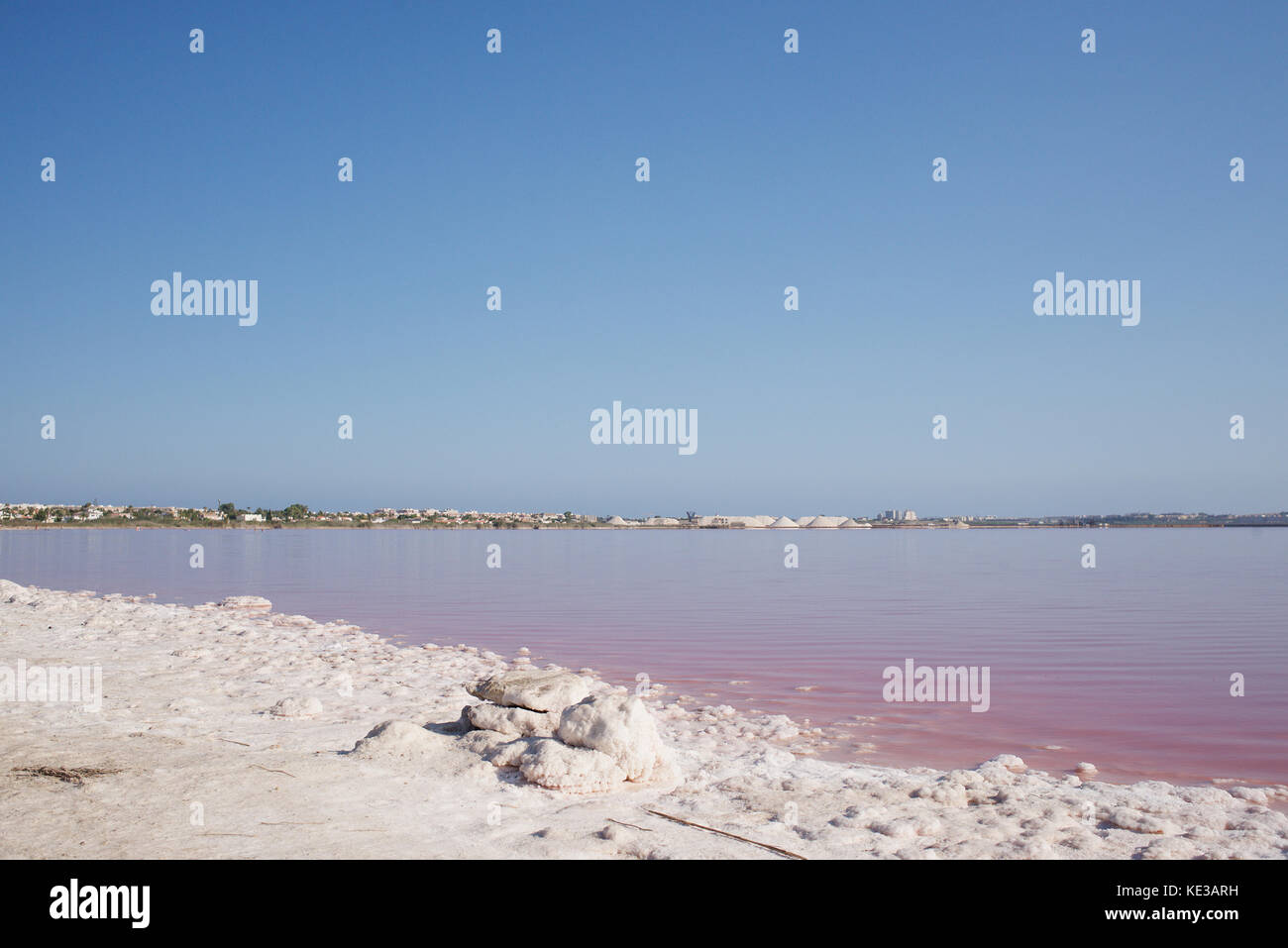The Salt Lake at Torrevieja, Alicante, Spain Stock Photo - Alamy