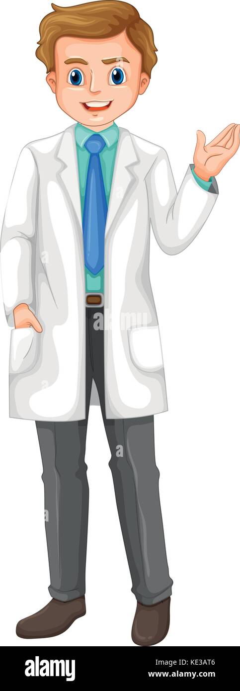 Doctor with happy face illustration Stock Vector Image & Art - Alamy