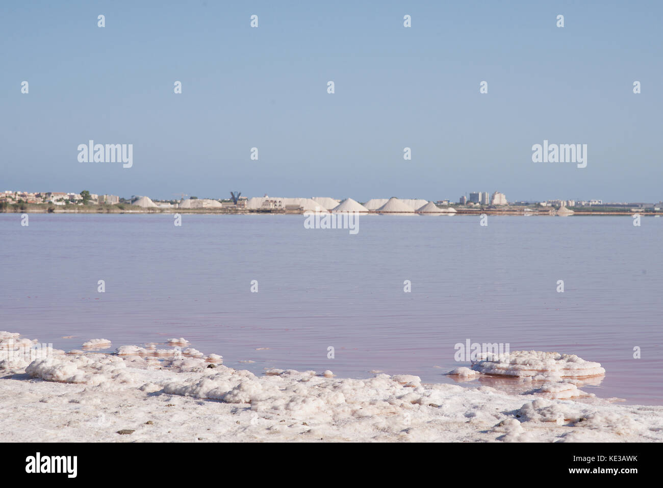 The Salt Lake at Torrevieja, Alicante, Spain Stock Photo - Alamy