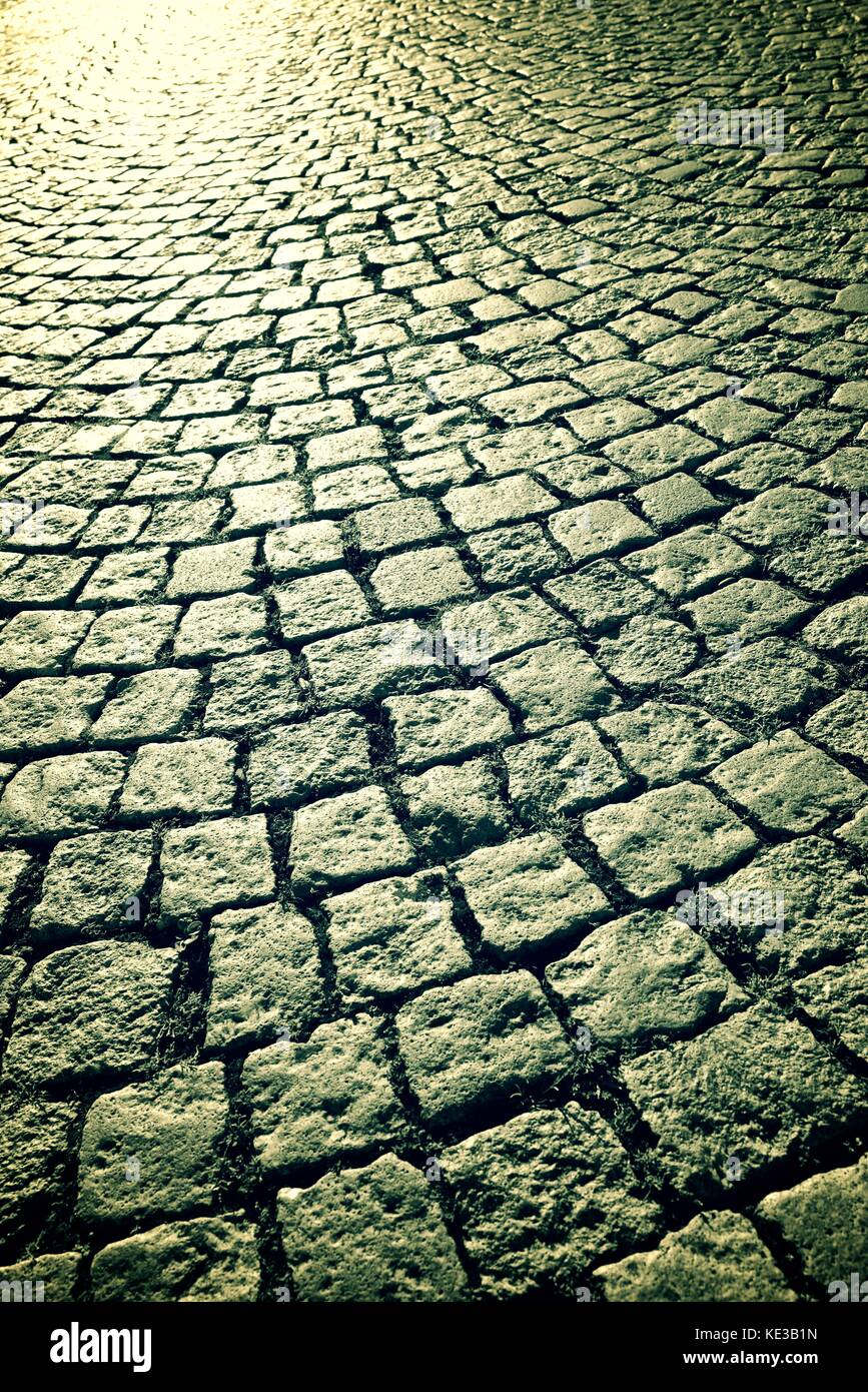 Floor of a street with stone tiles Stock Photo - Alamy