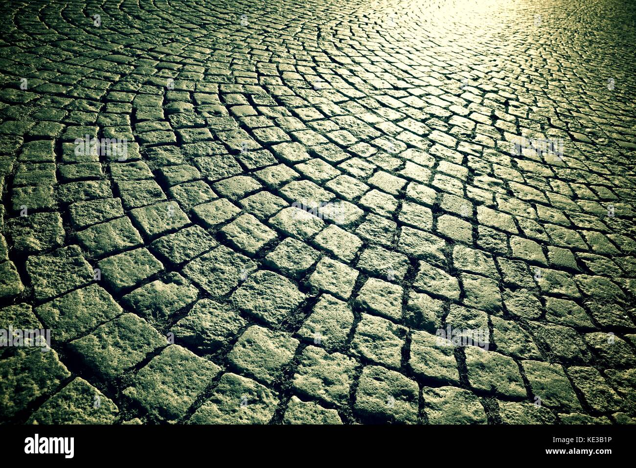 Floor of a street with stone tiles Stock Photo - Alamy