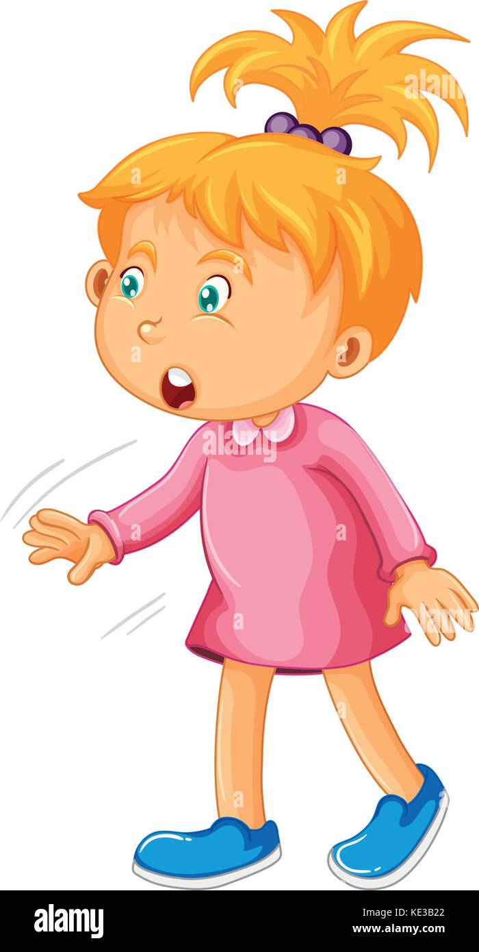 Mean Little Girl Cartoon