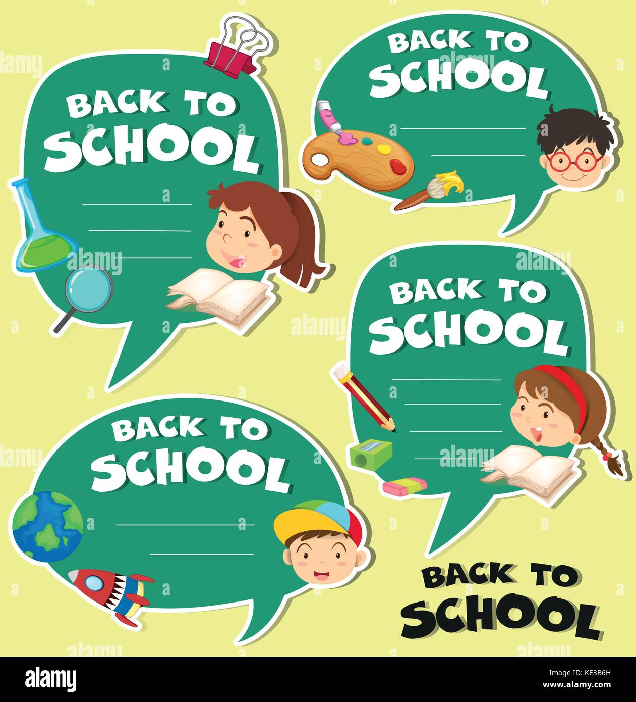Back To School Banner Design Illustration Stock Vector Image Art Alamy back-to-school-banner-design-illustration-stock-vector-image-art-alamy
