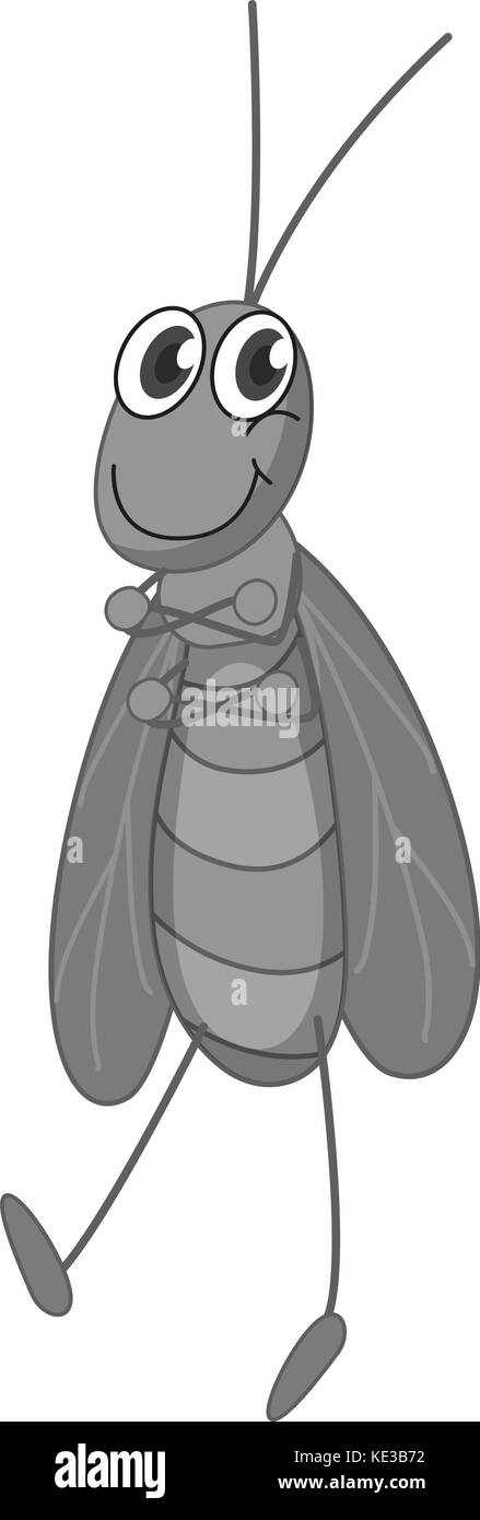 Grasshopper smiling on white illustration Stock Vector Image & Art - Alamy