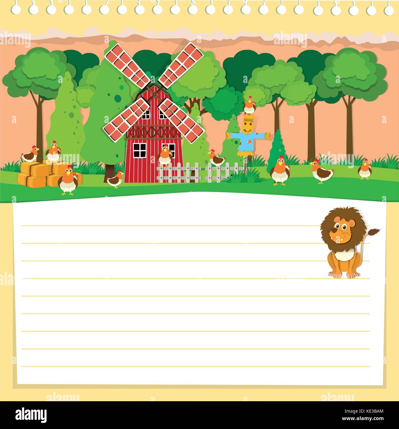 Farm Border Paper