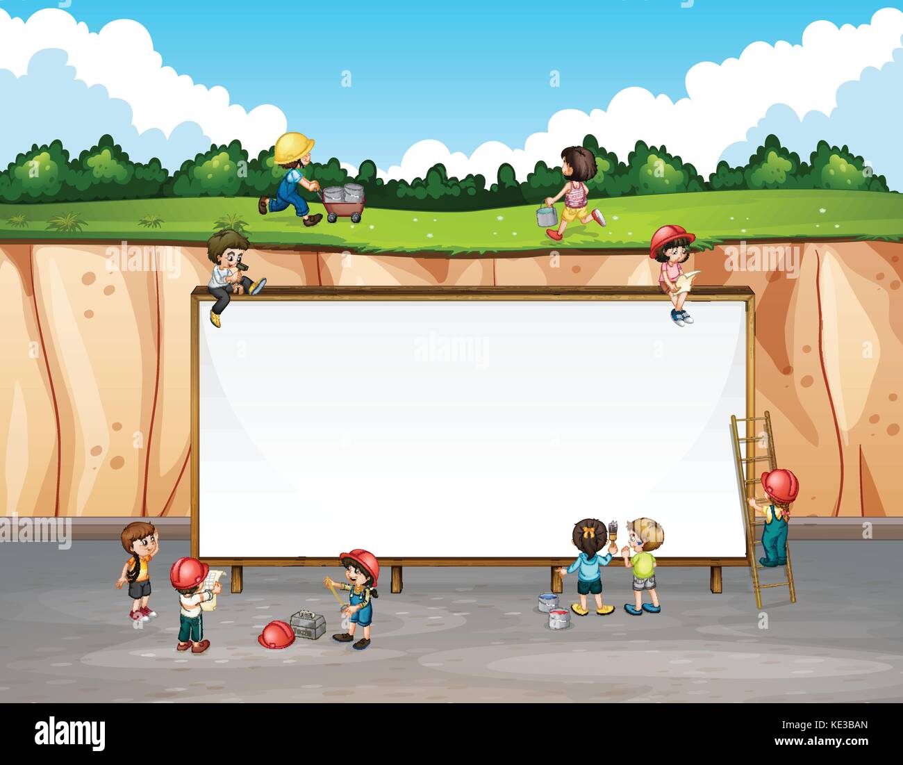 Empty cliff Stock Vector Images - Alamy