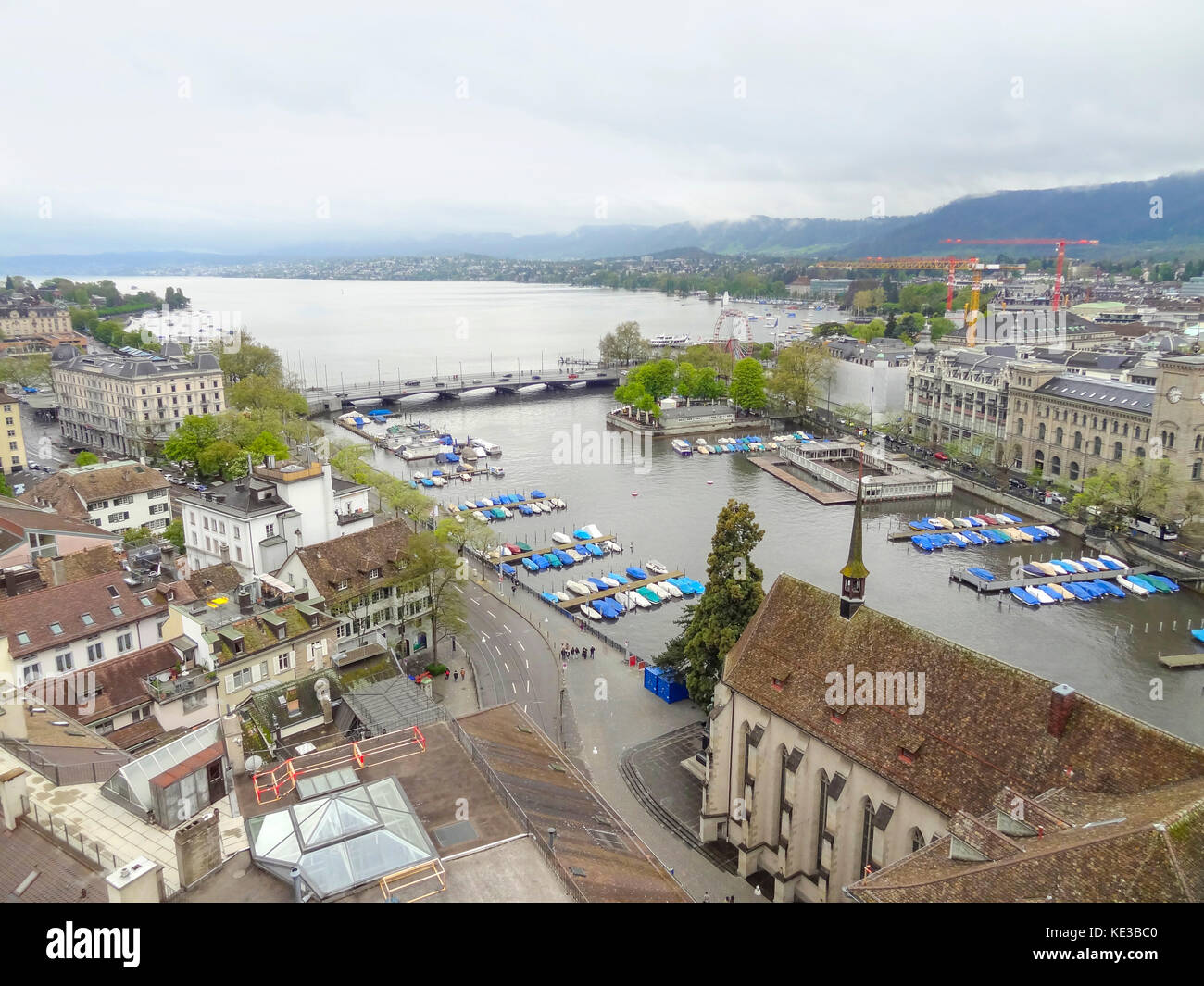 Zurich city aerial hi-res stock photography and images - Alamy