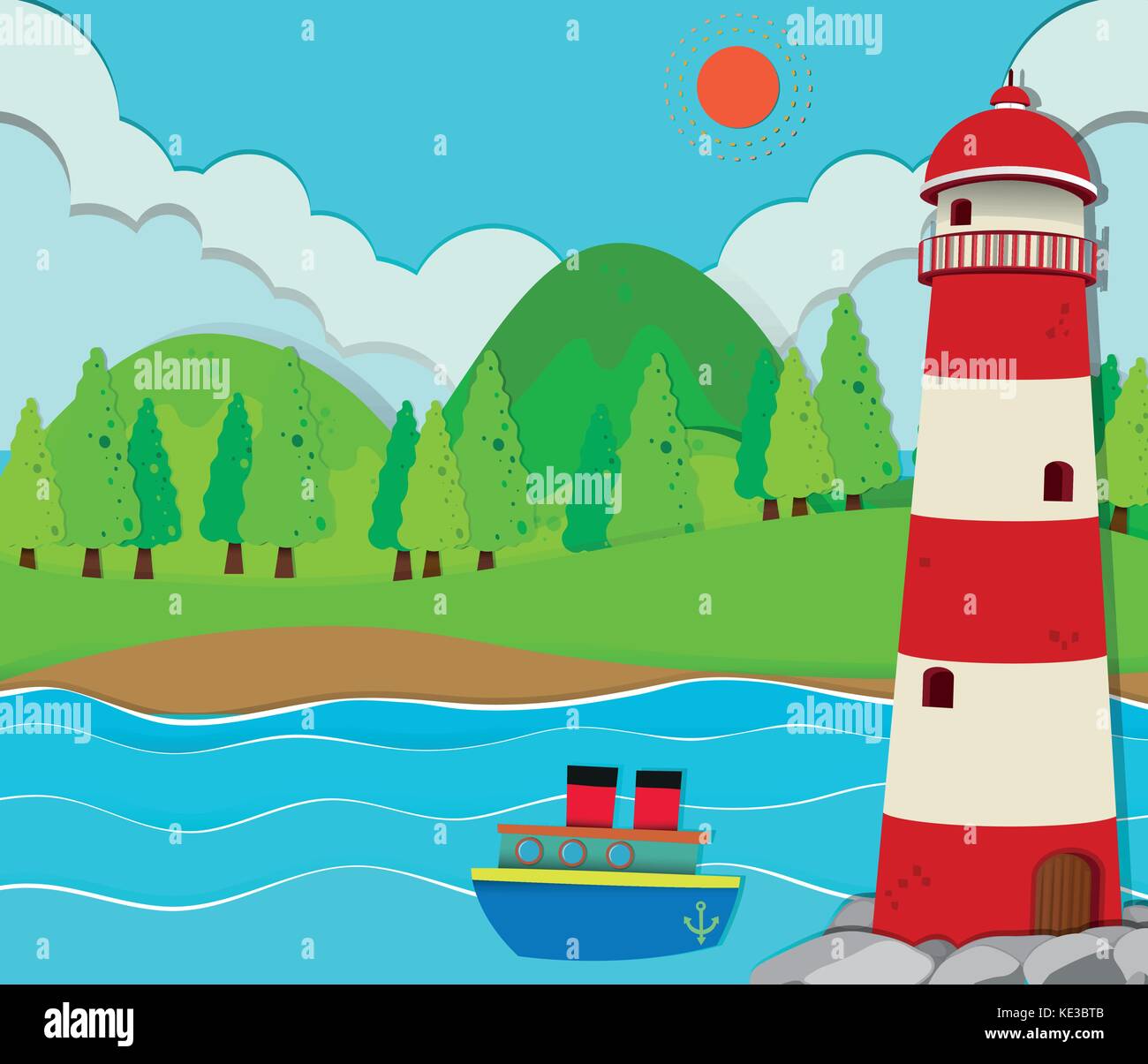 Water transporation Stock Vector Images - Alamy