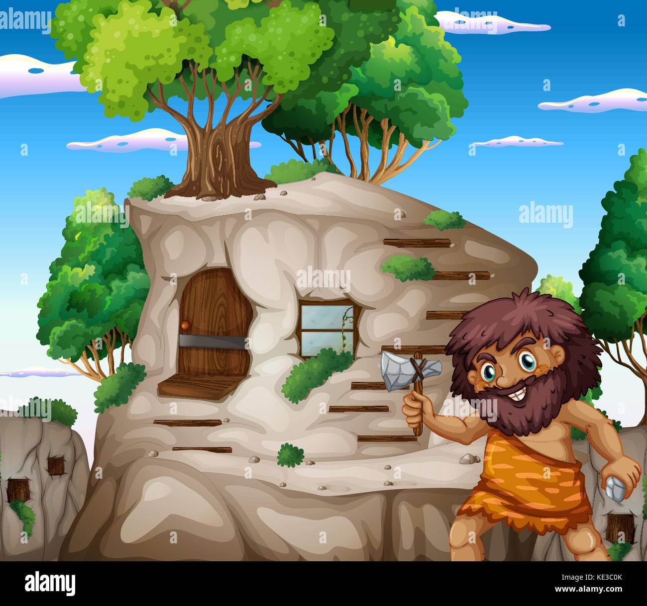 Old stonehouse Stock Vector Images - Alamy