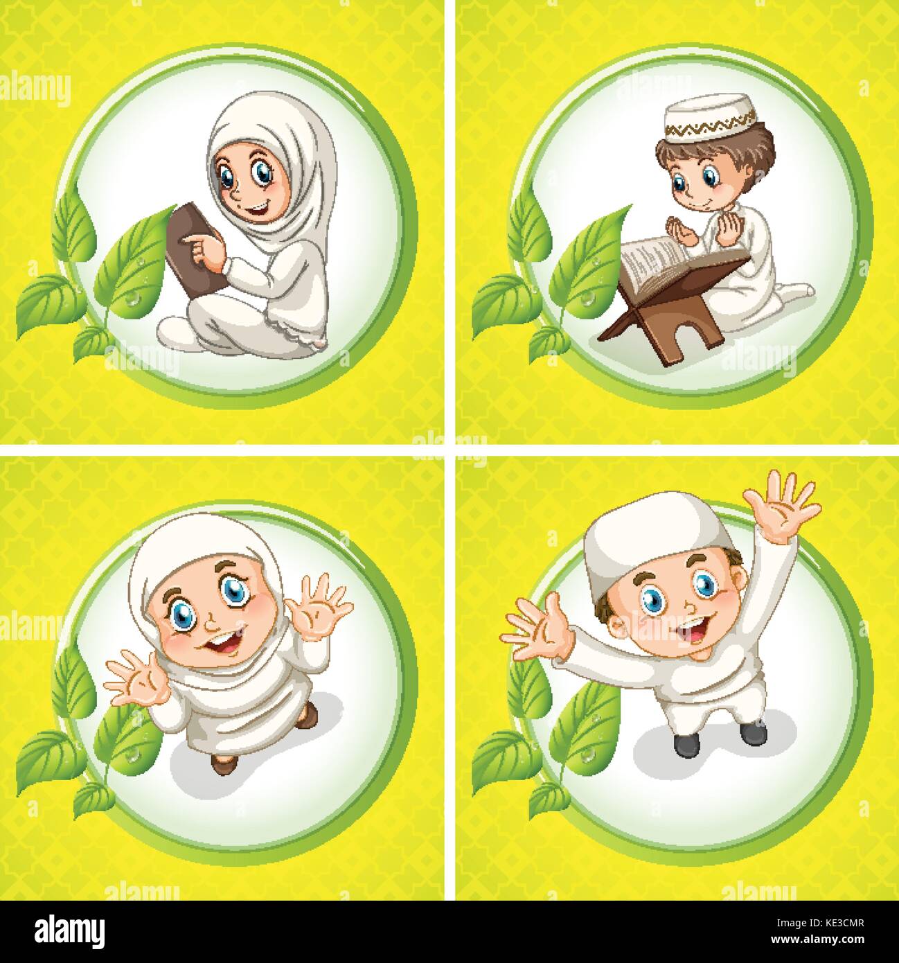 Vector illustration muslim kid praying hi-res stock photography and ... Vector illustration muslim kid praying hi-res stock photography and ...