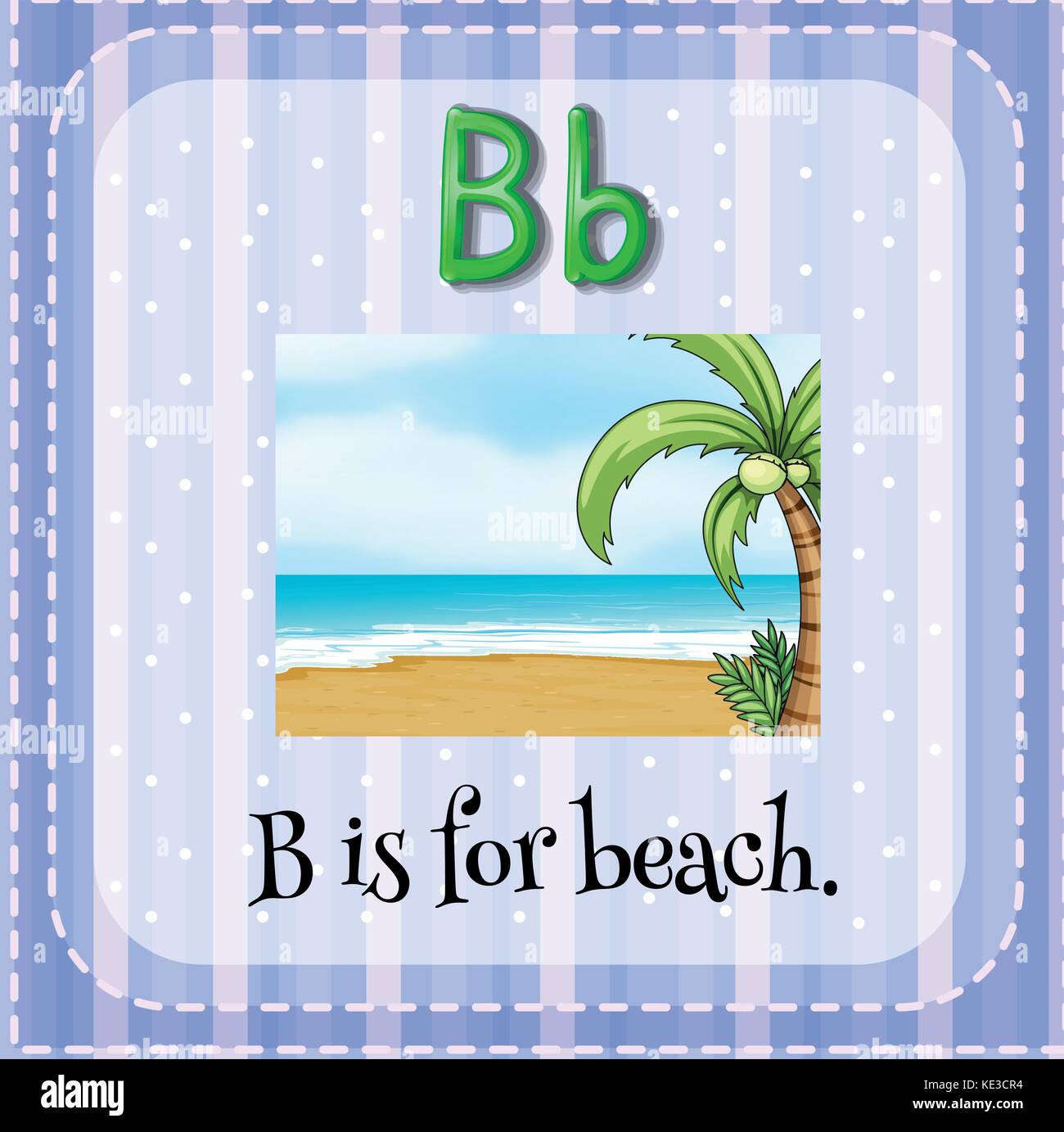 English beach scene Stock Vector Images - Alamy