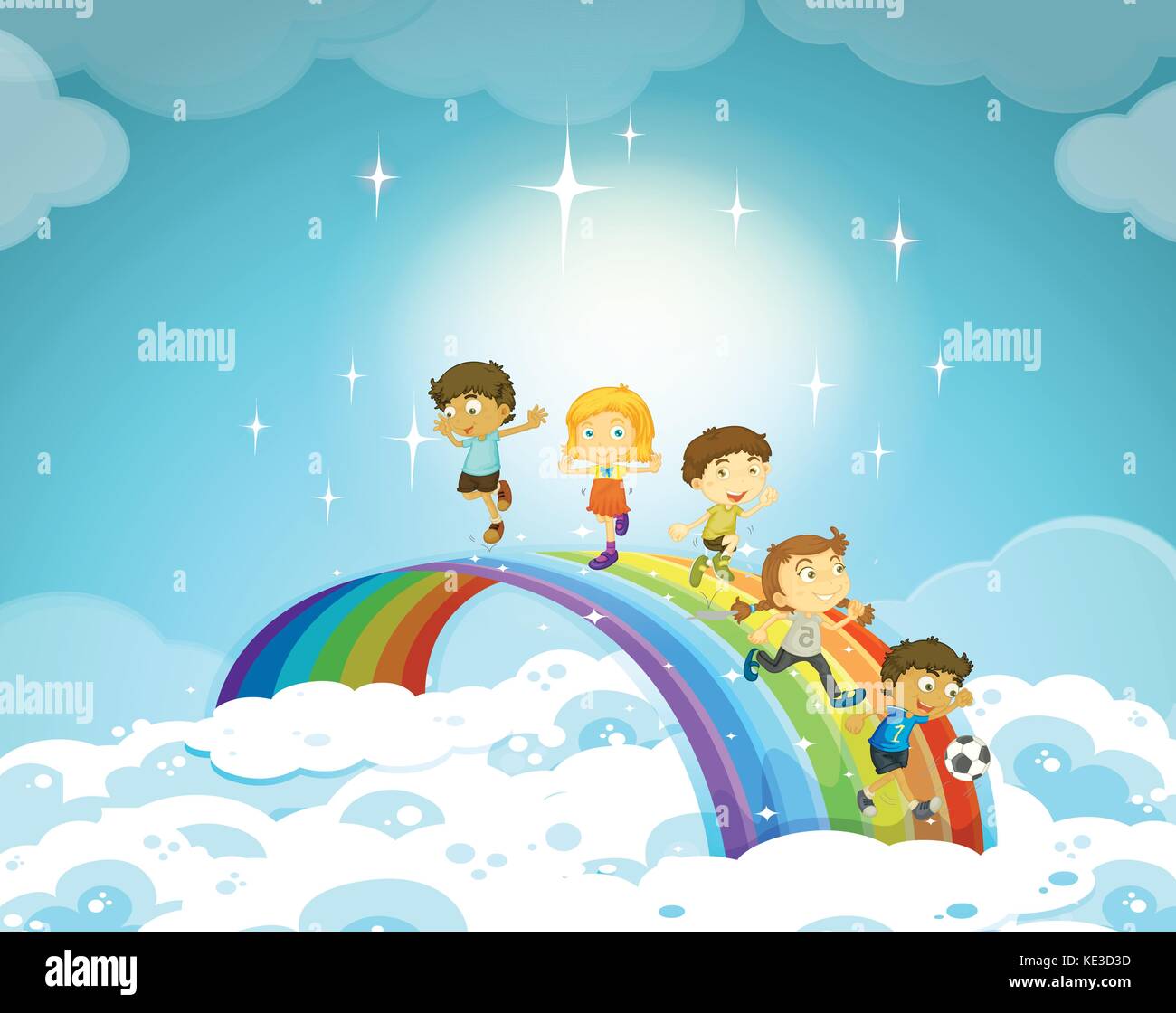 Football children girls Stock Vector Images - Alamy