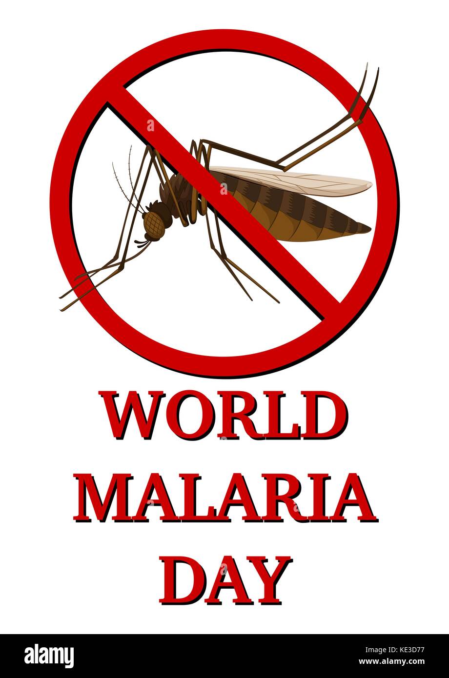 Sign for world malaria day illustration Stock Vector Image & Art - Alamy