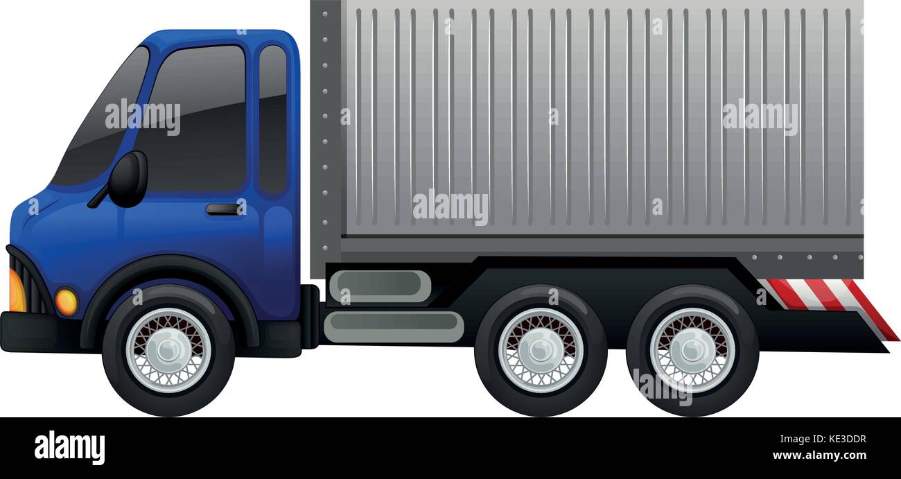 Lorry truck on white background illustration Stock Vector Image & Art ...