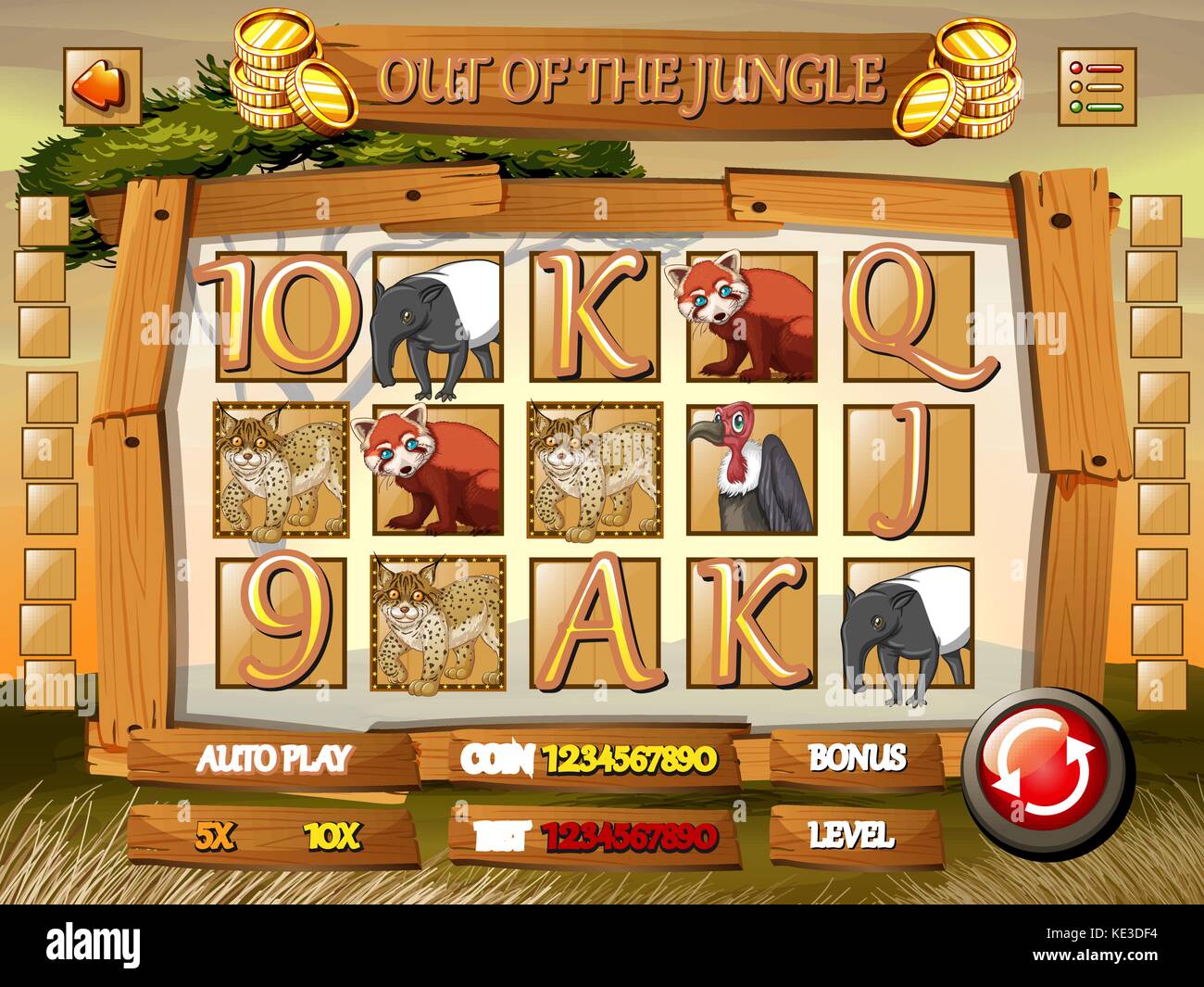 Vulture in background Stock Vector Images - Alamy