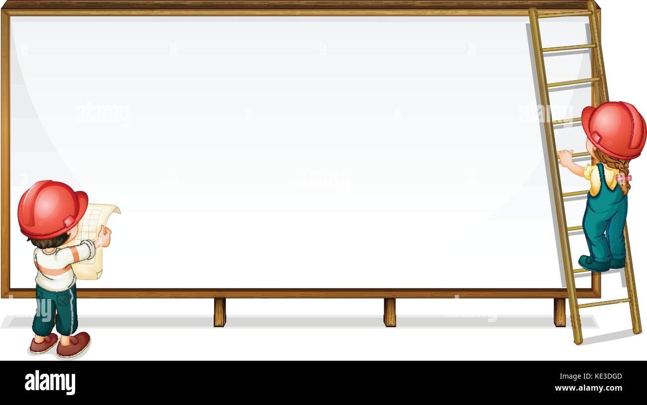 Workers working on construction Stock Vector Images - Alamy