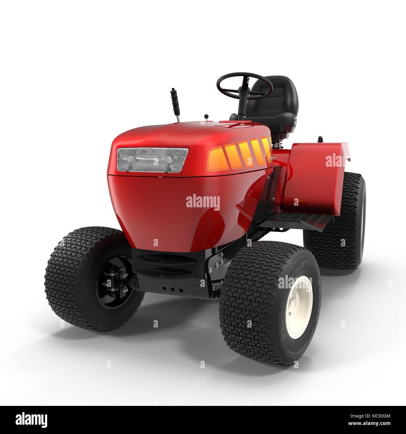 Red farm tractor 3d hi-res stock photography and images - Alamy