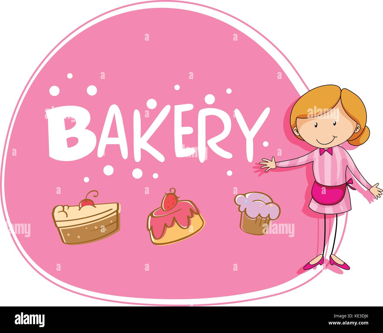 Baker border Stock Vector Images - Alamy
