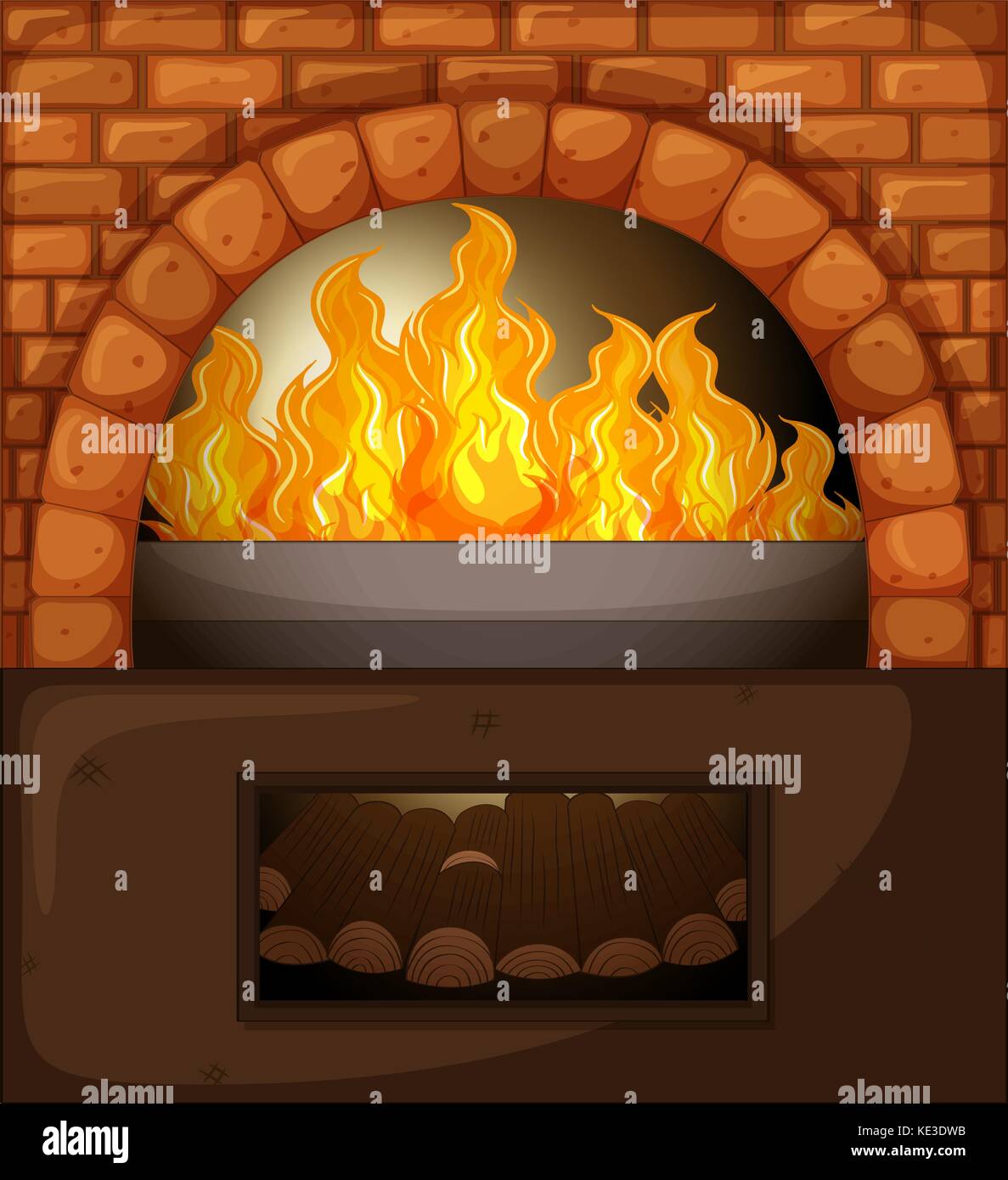 Cartoon burning log hi-res stock photography and images - Alamy