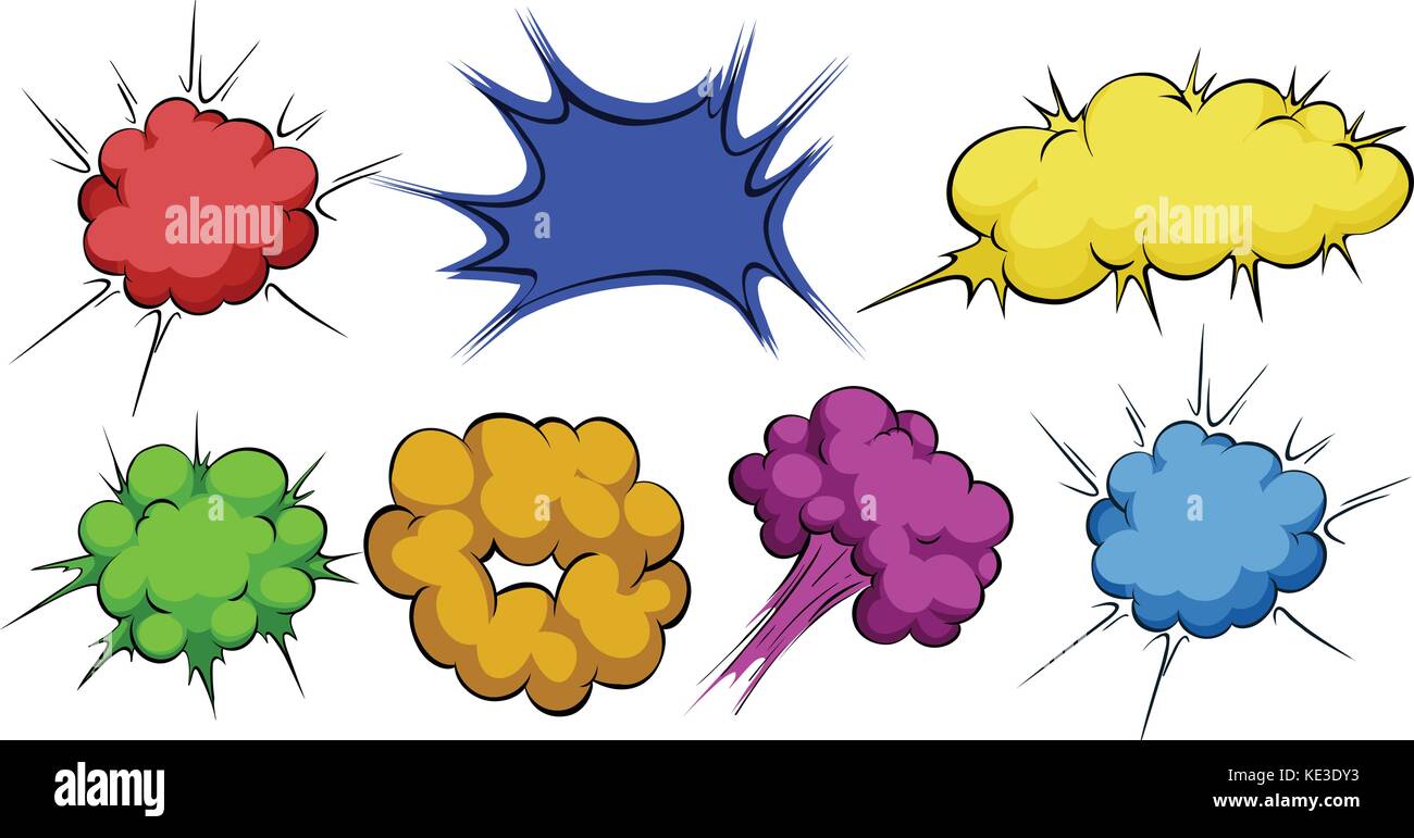 Cloud explosion with no wording illustration Stock Vector Image & Art ...