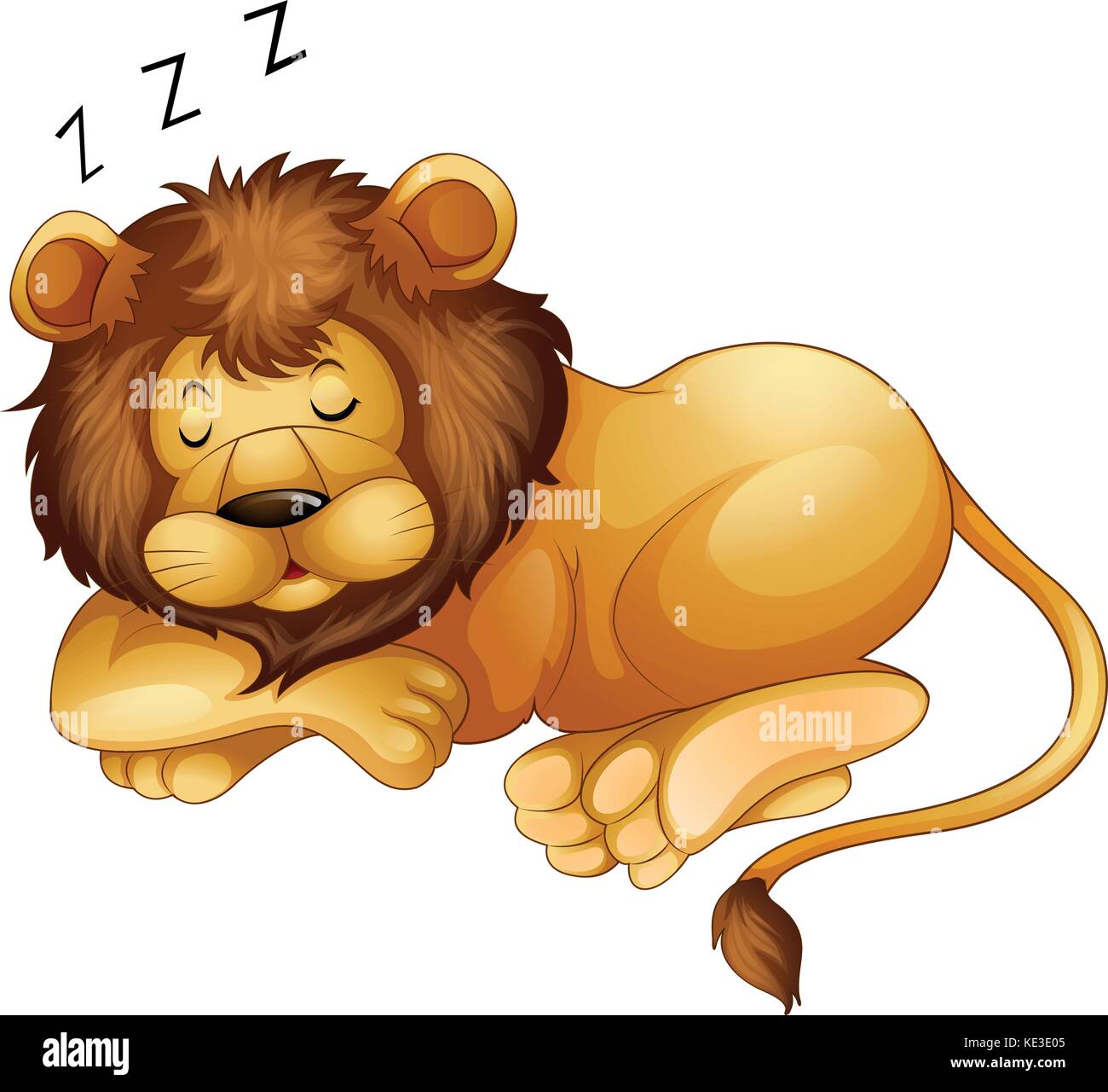 Sleeping Lion Drawing High Resolution Stock Photography and Images - Alamy