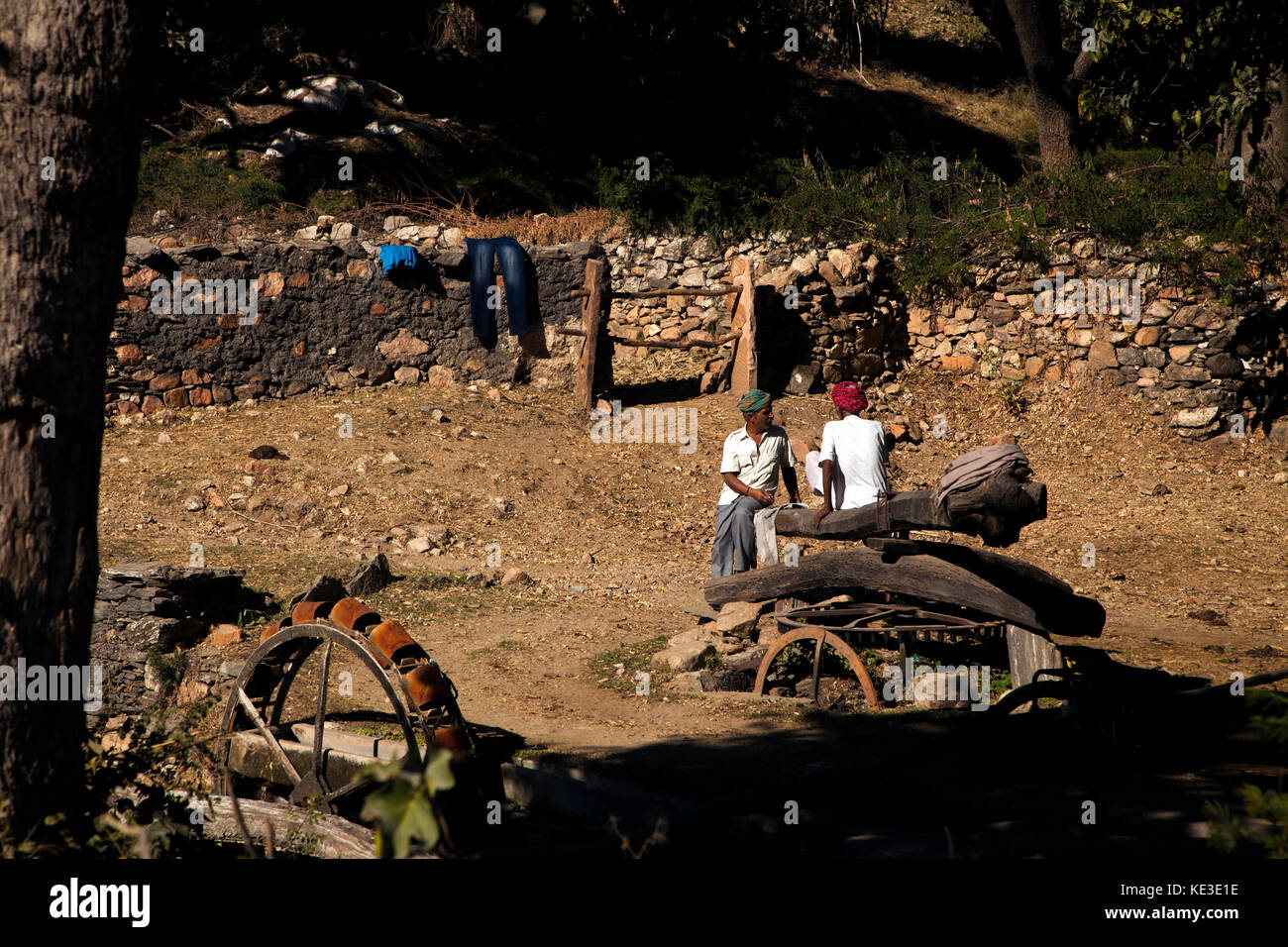 A despaired farmer in Chota Badada village of Barwani district in M.P ...