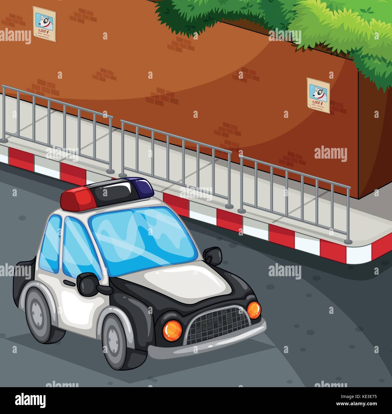 Car road corner Stock Vector Images - Alamy