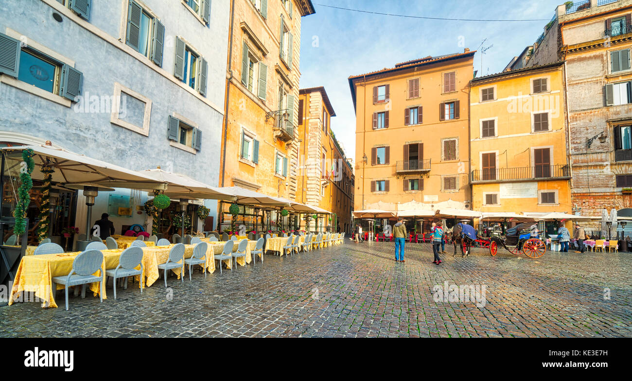 ancient square of Rome, Italy Stock Photo - Alamy