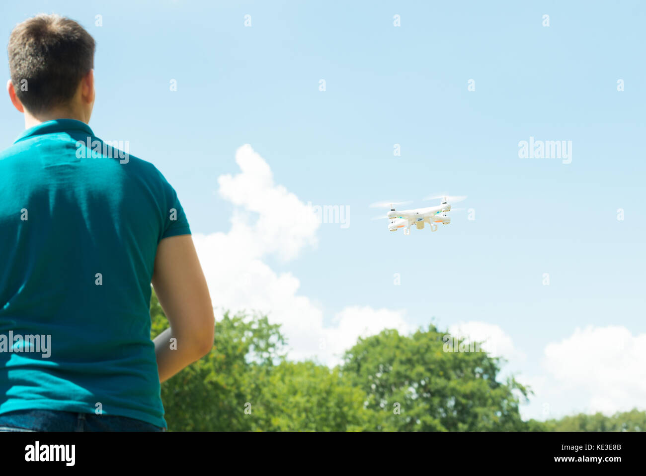 Delivery man drone hi-res stock photography and images - Alamy