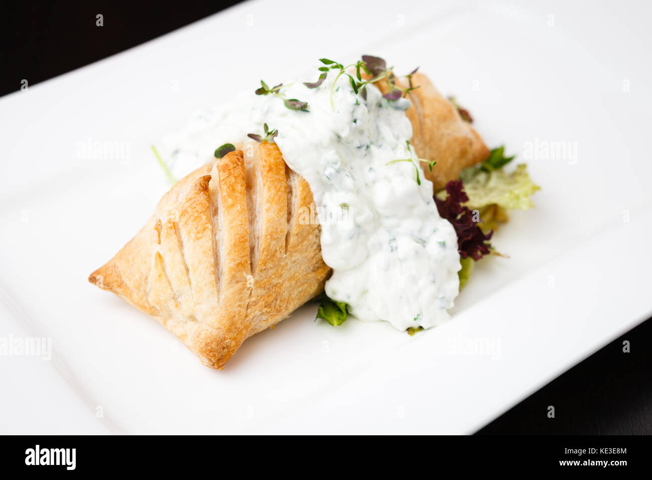 Traditional russian pie Stock Photo - Alamy