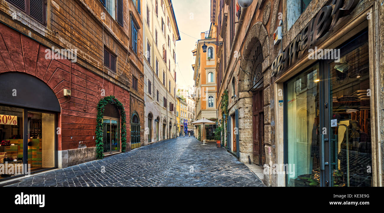 ancient street of Rome Stock Photo - Alamy