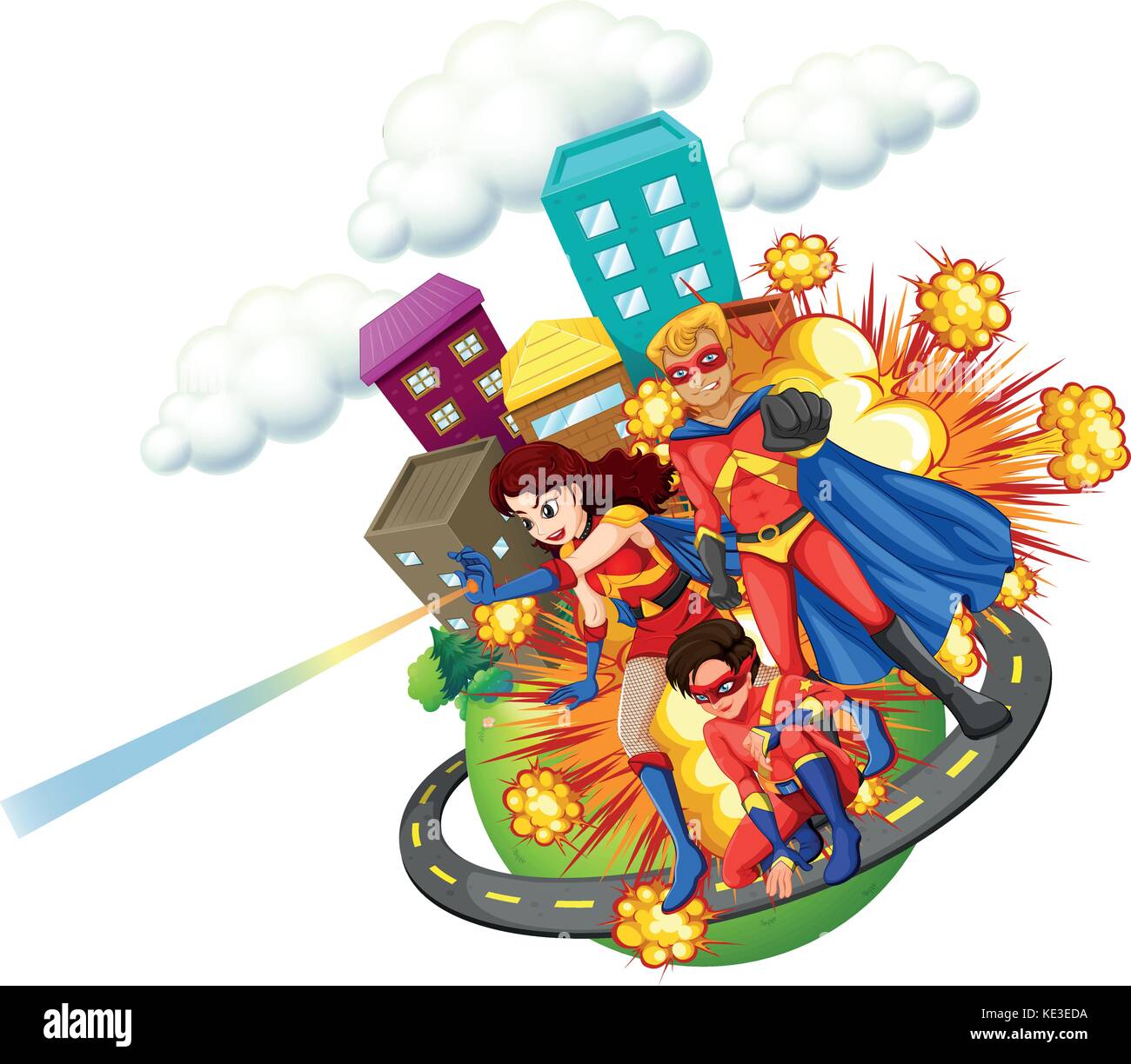 Superhero City Background