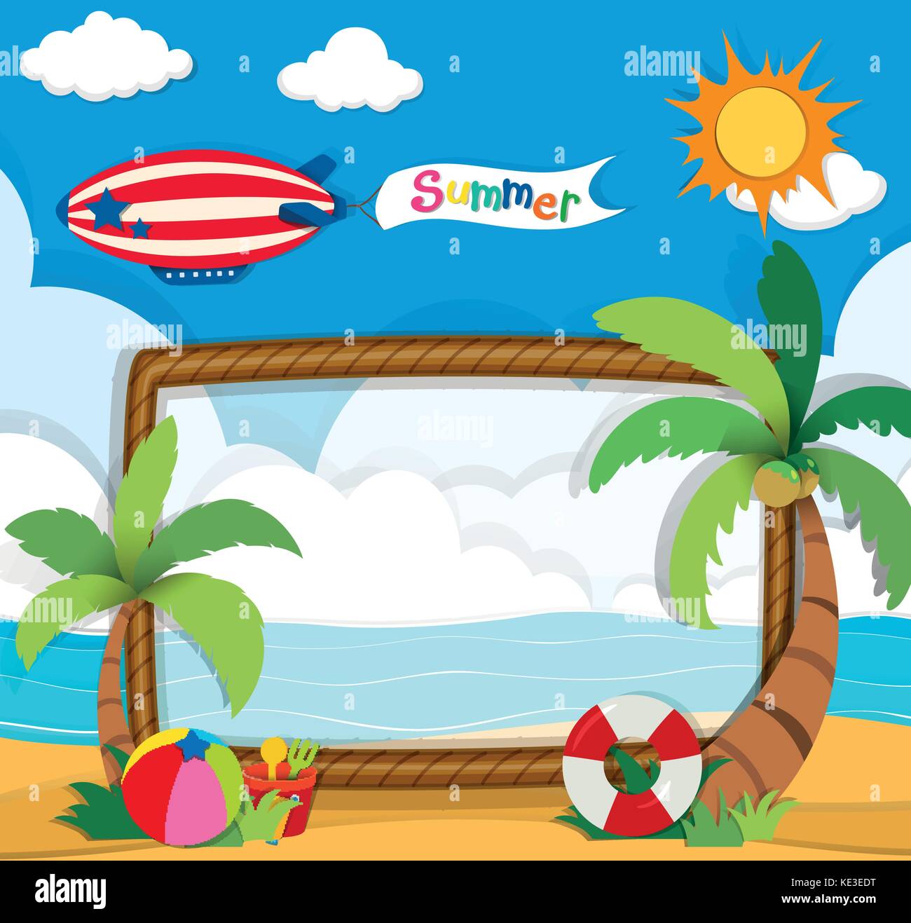 Summer Border Clip Art