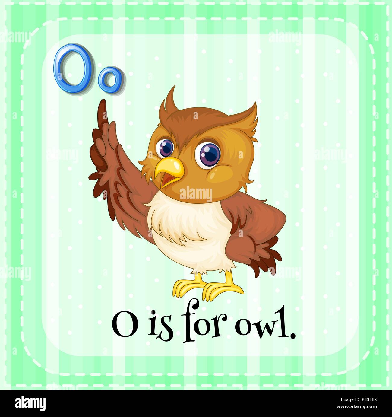 Alphabet O is for owl illustration Stock Vector Image & Art - Alamy