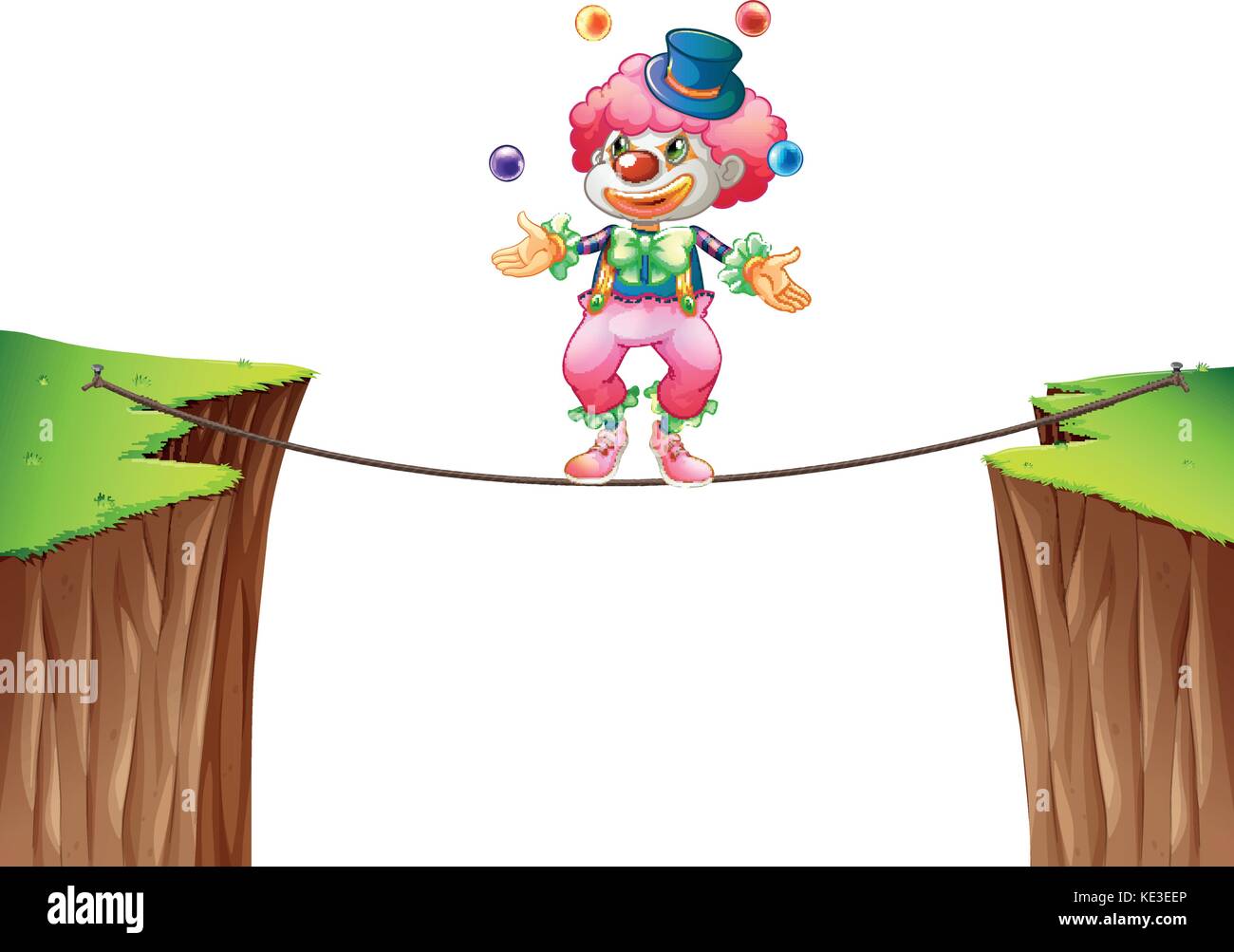 Tight rope Stock Vector Images - Alamy