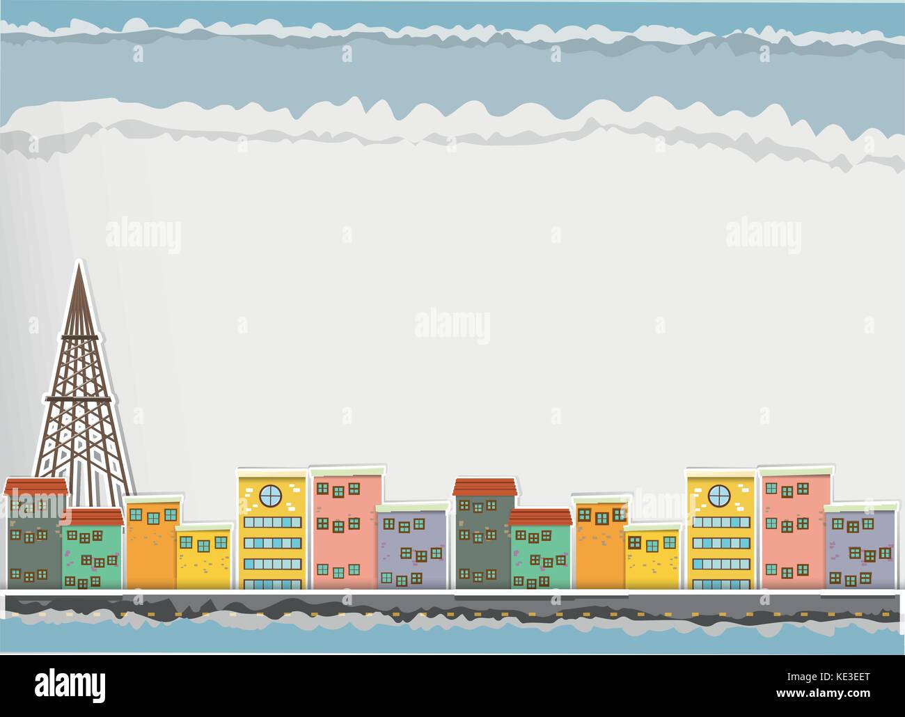 Paper design with buildings in the city illustration Stock Vector Image ...