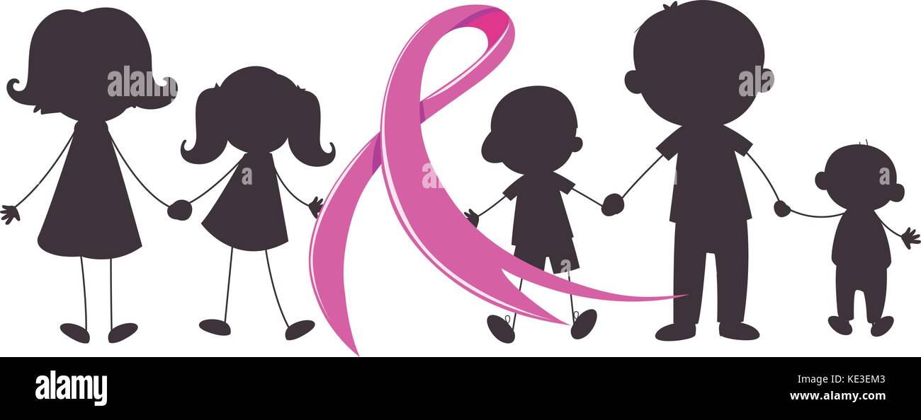 Pink cancer ribbon vector Stock Vector Images - Alamy