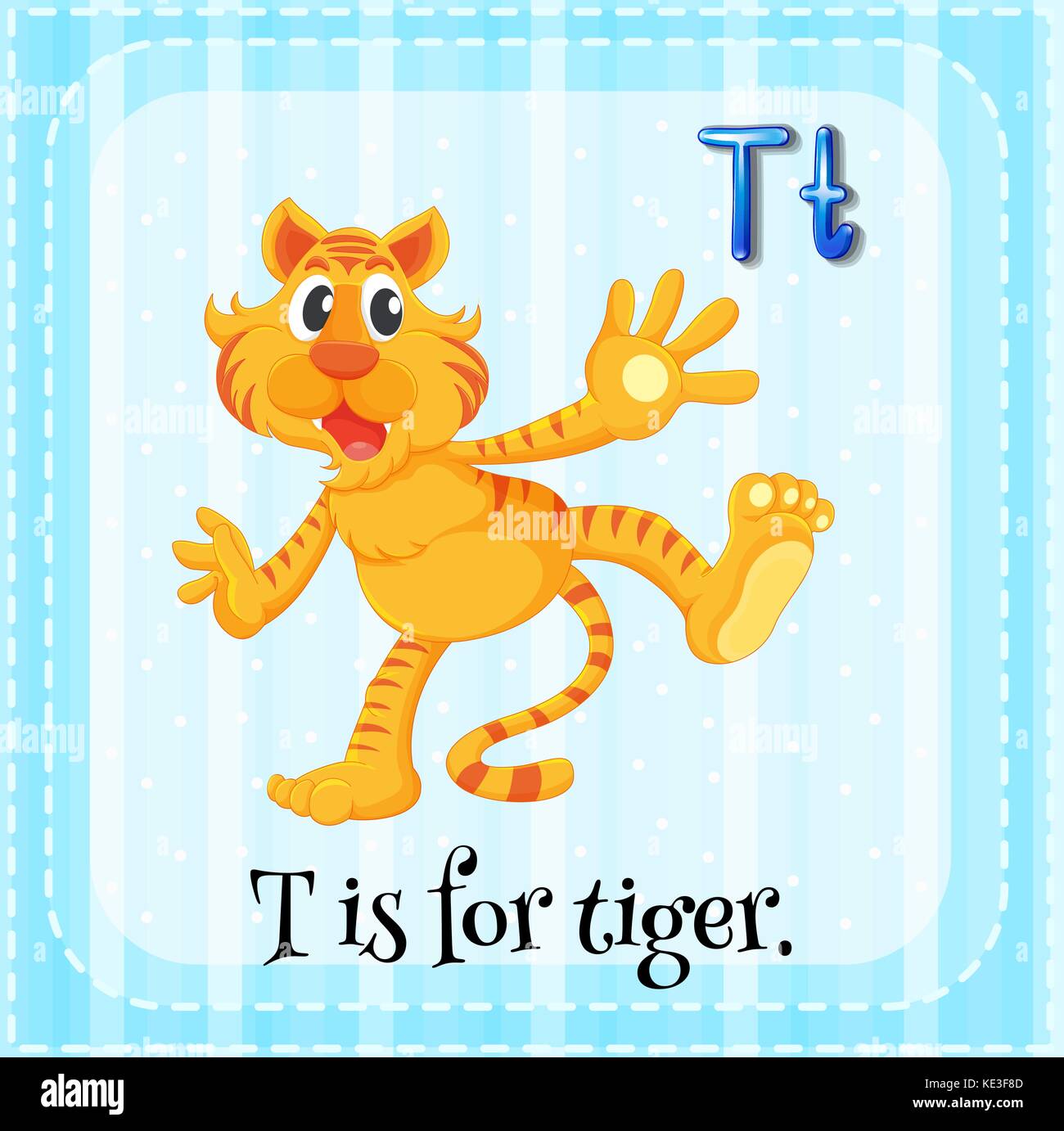 Flashcard of letter T illustration Stock Vector Image & Art - Alamy