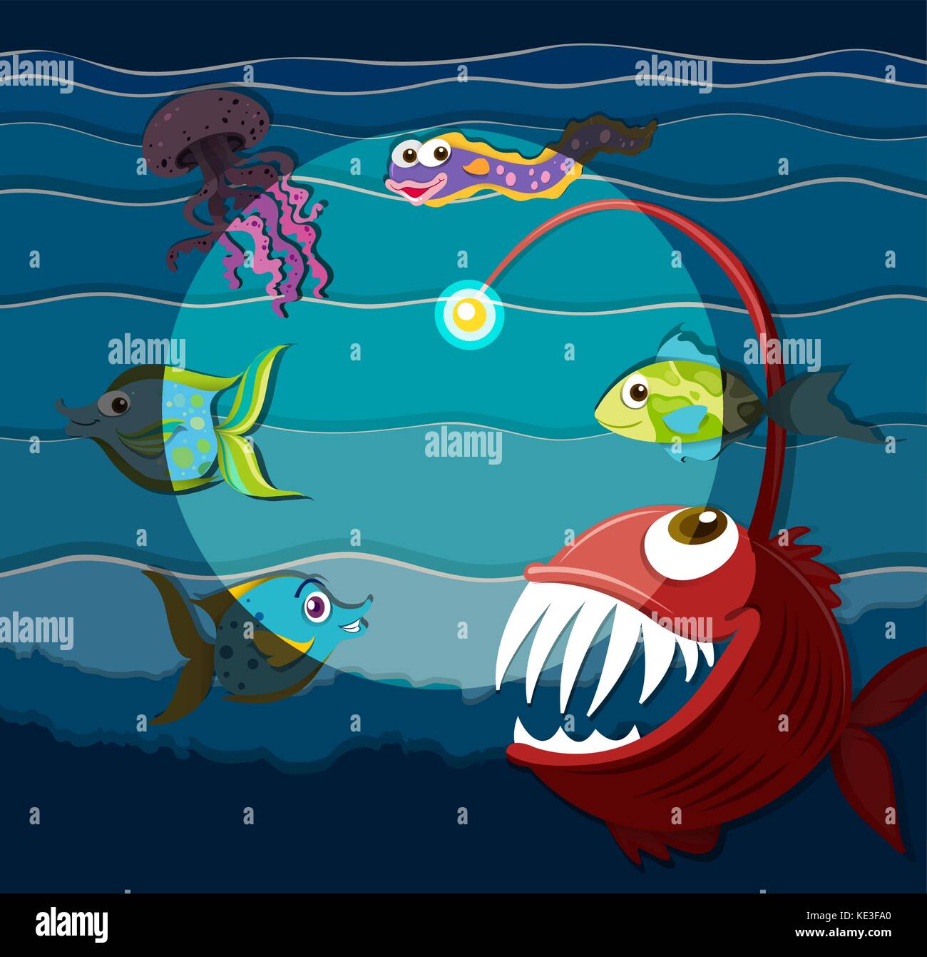Sea monsters Stock Vector Images - Alamy