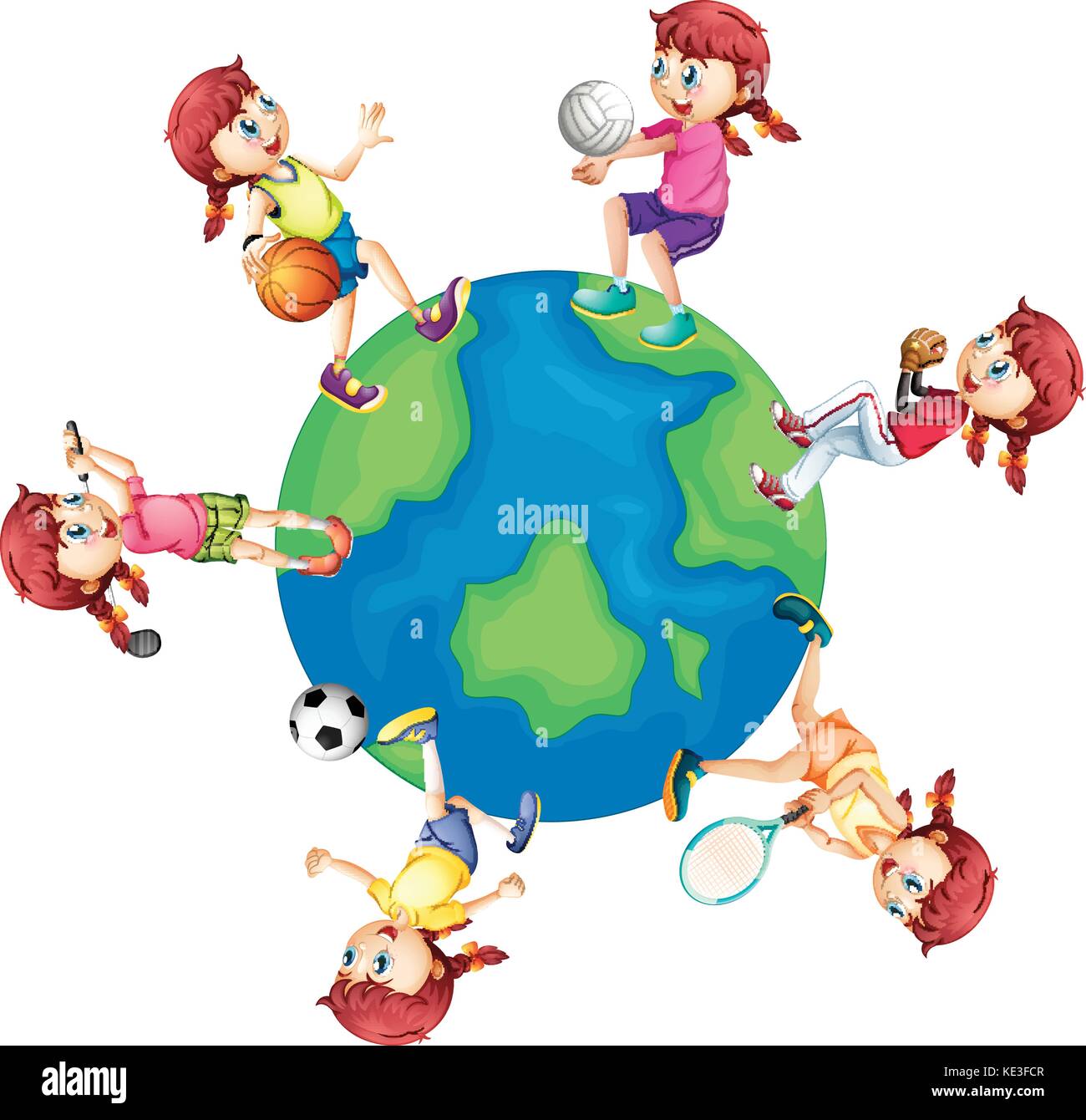 Different sports around the world illustration Stock Vector Image & Art ...