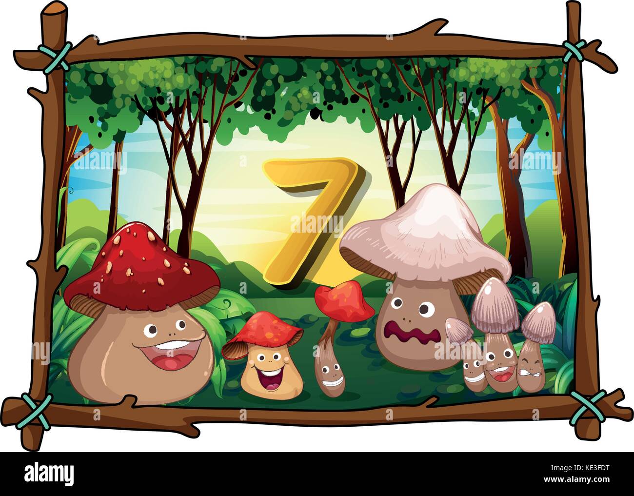 The seven woods Stock Vector Images - Alamy