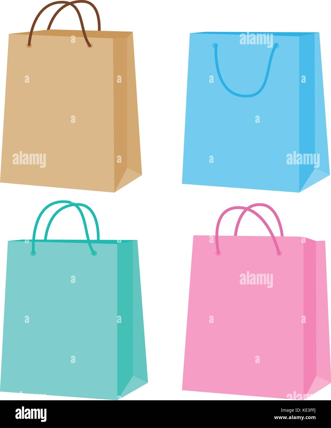 Shopping bags vector vectors hi-res stock photography and images - Alamy