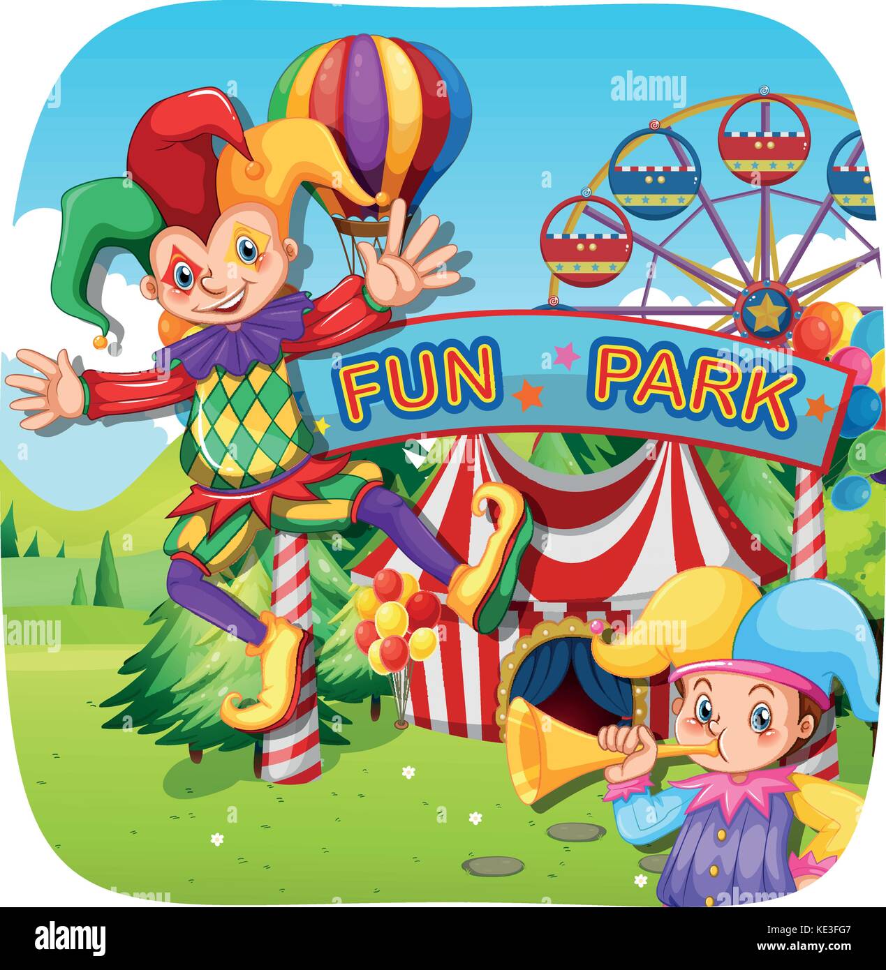 Two jesters hi-res stock photography and images - Alamy