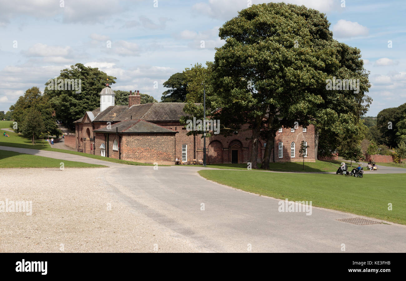 Cafe and old stable block at Temple Newsam House, Leeds, Yorkshire ...