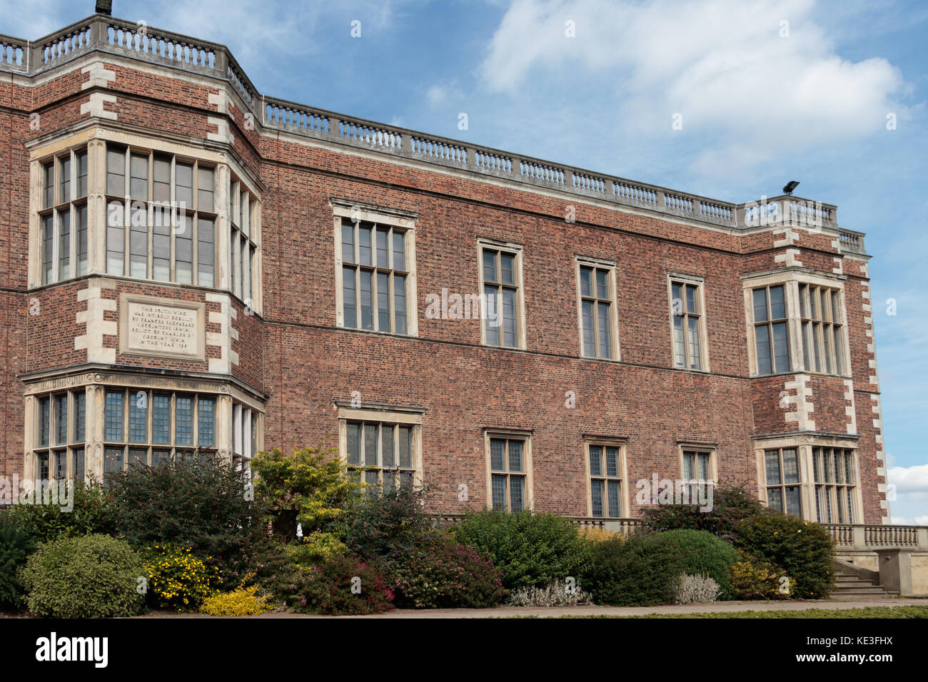 Shot of Temple Newsam House, Leeds, Yorkshire, with the ornamental ...