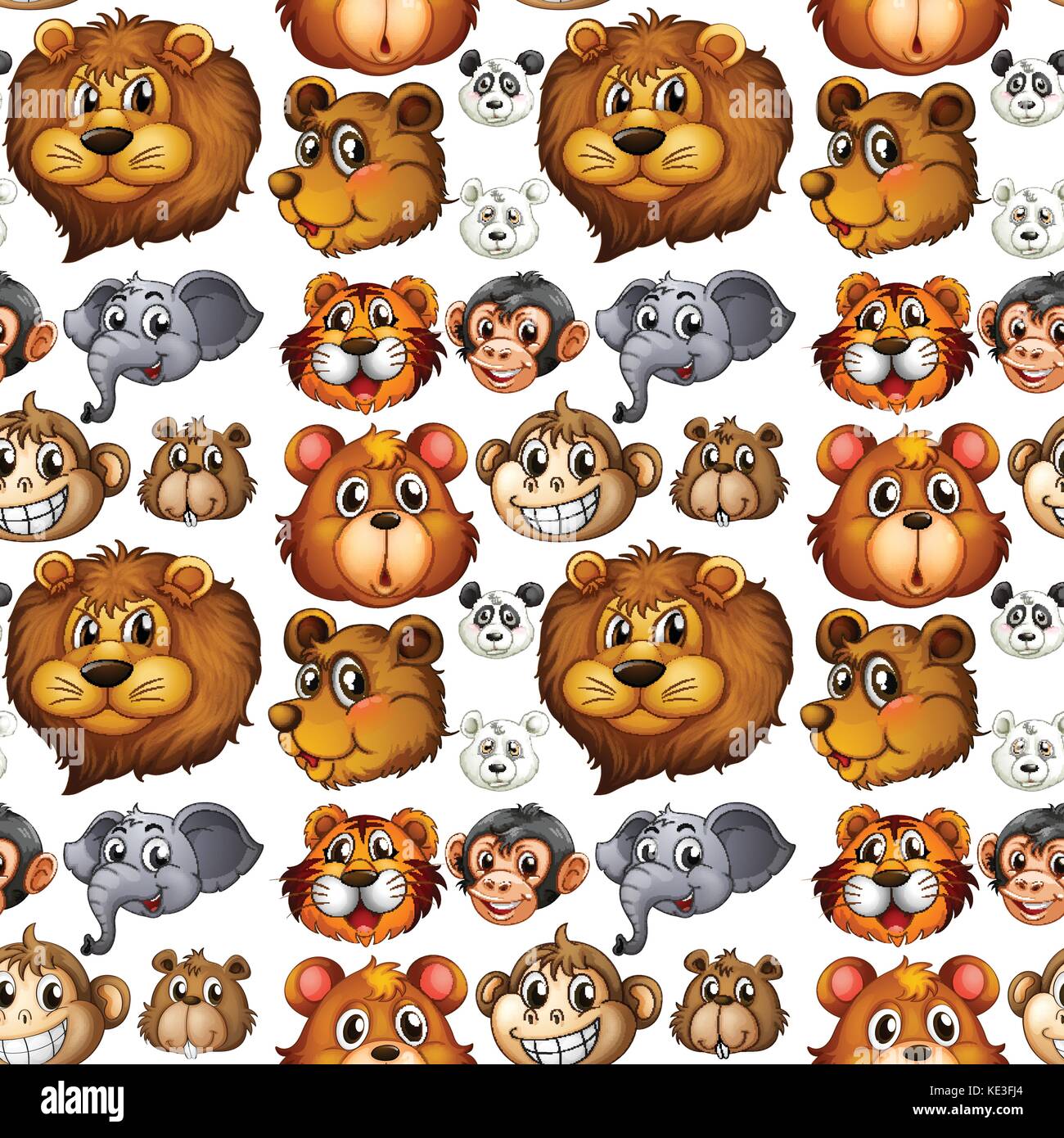 Creature lion head Stock Vector Images - Alamy