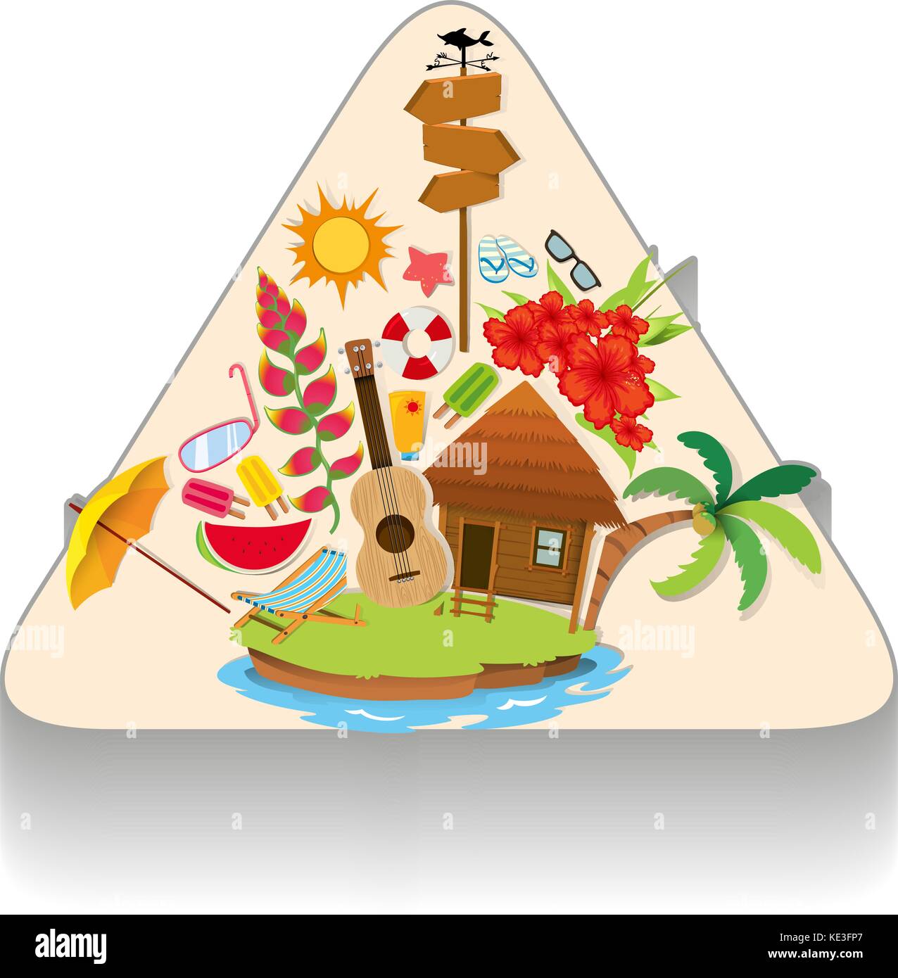 Island theme graphic hi-res stock photography and images - Alamy