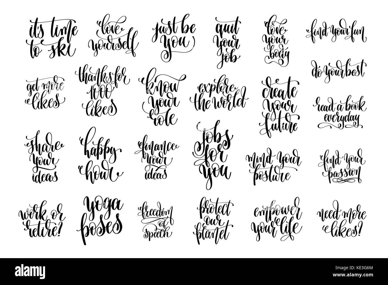 Motivation quotes Stock Vector Images - Alamy