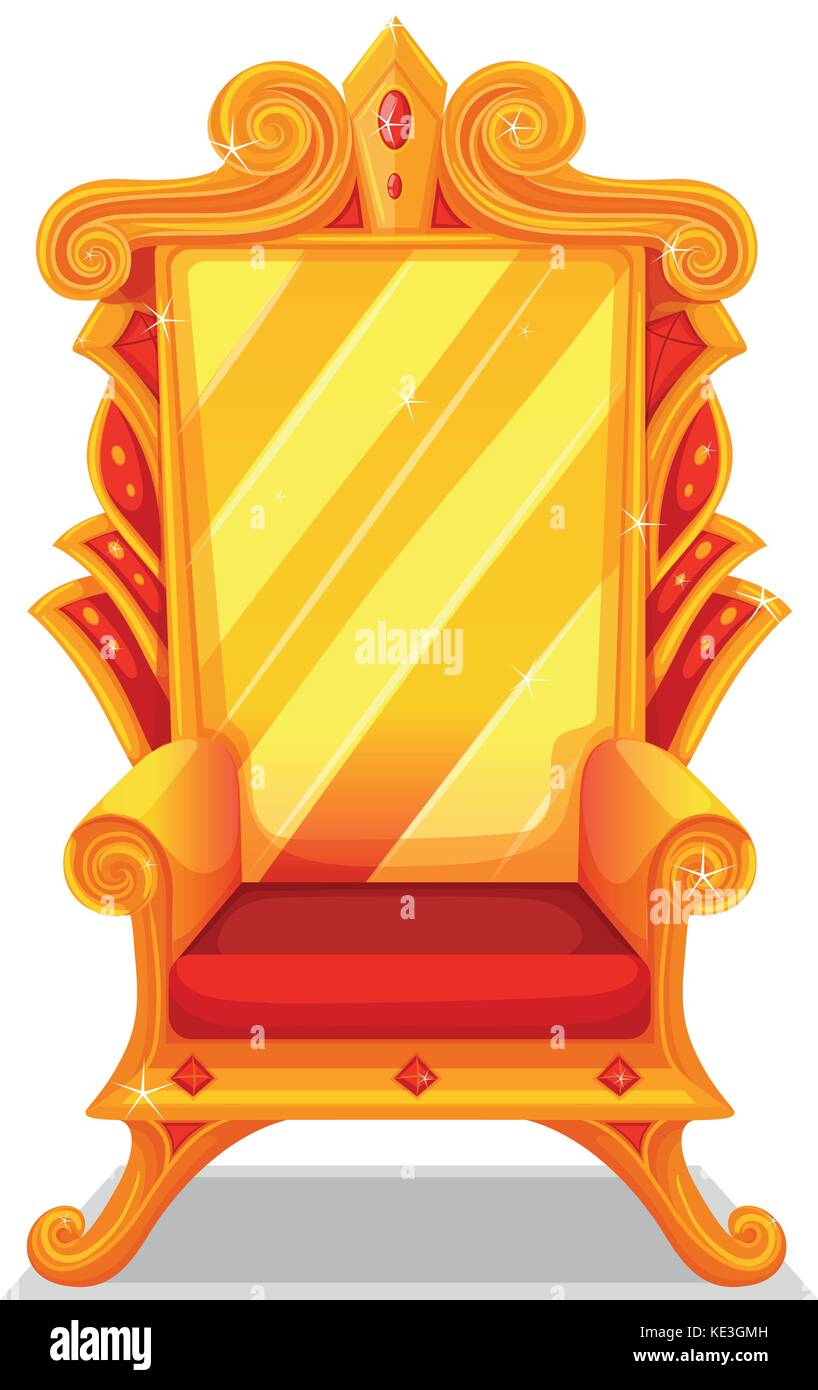 Throne made of gold illustration Stock Vector Image & Art - Alamy